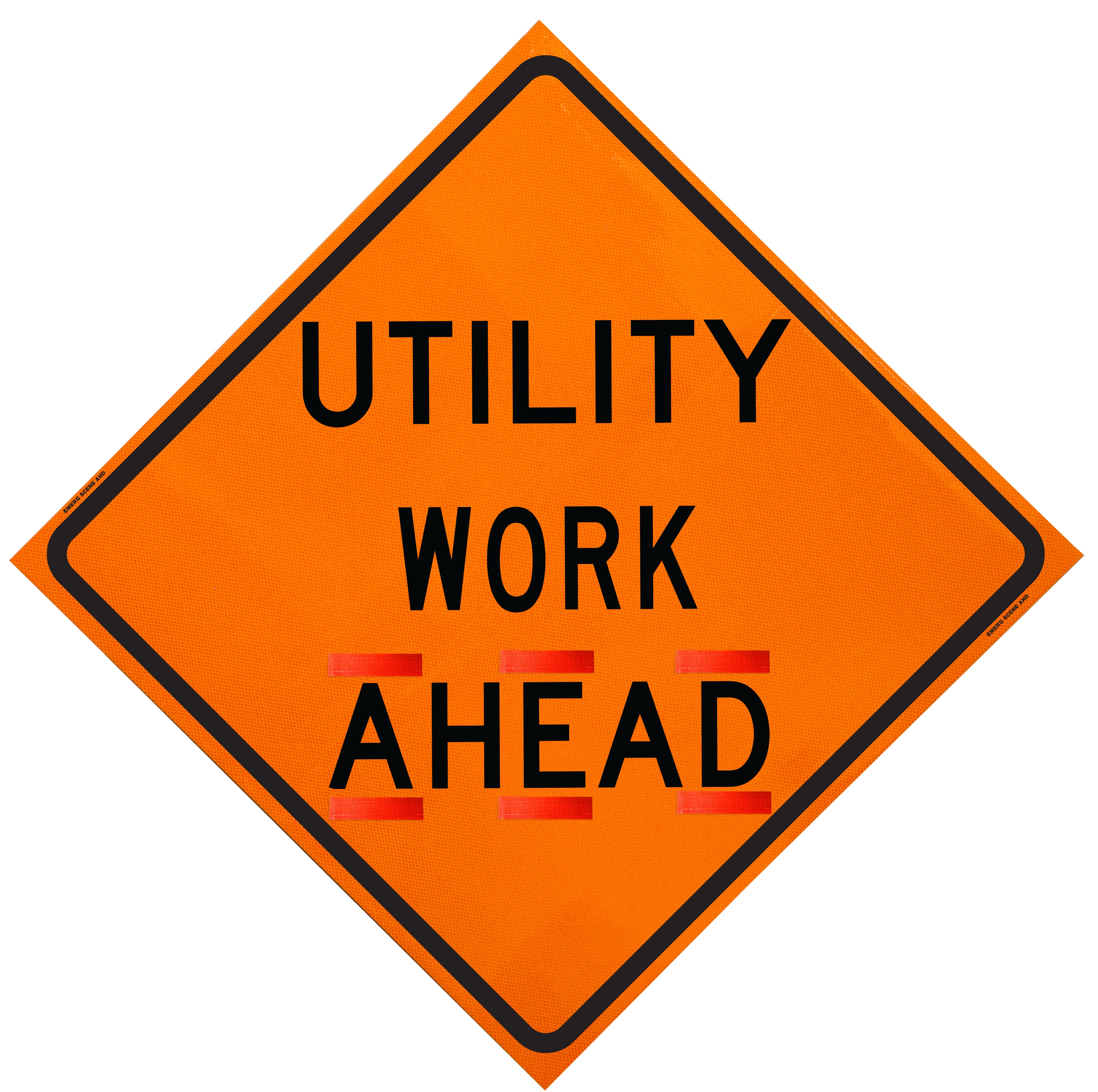 Utility Work Ahead - Changeable Ahead – MDI Traffic Control Products