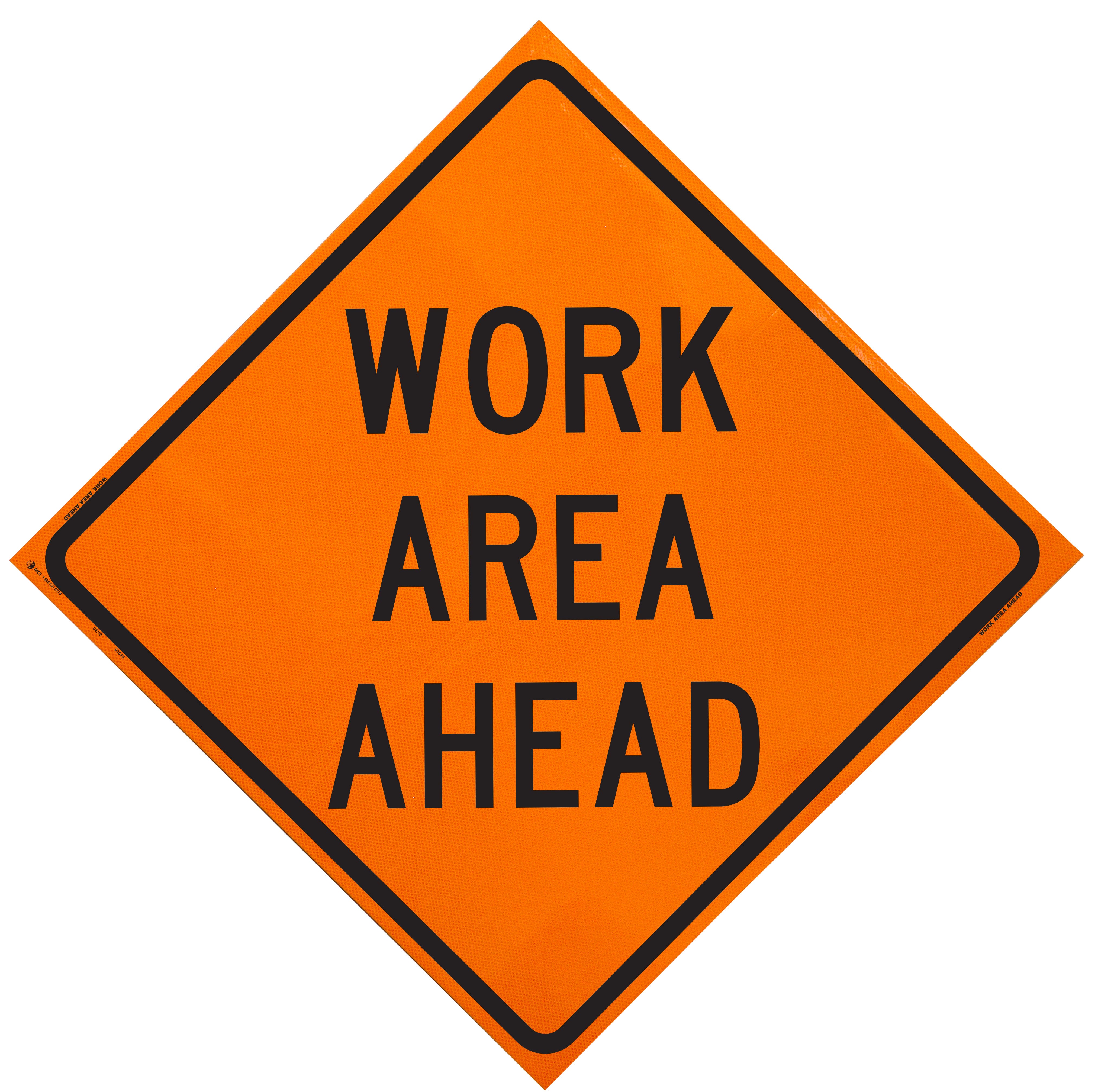 Work Area Ahead – MDI Traffic Control Products