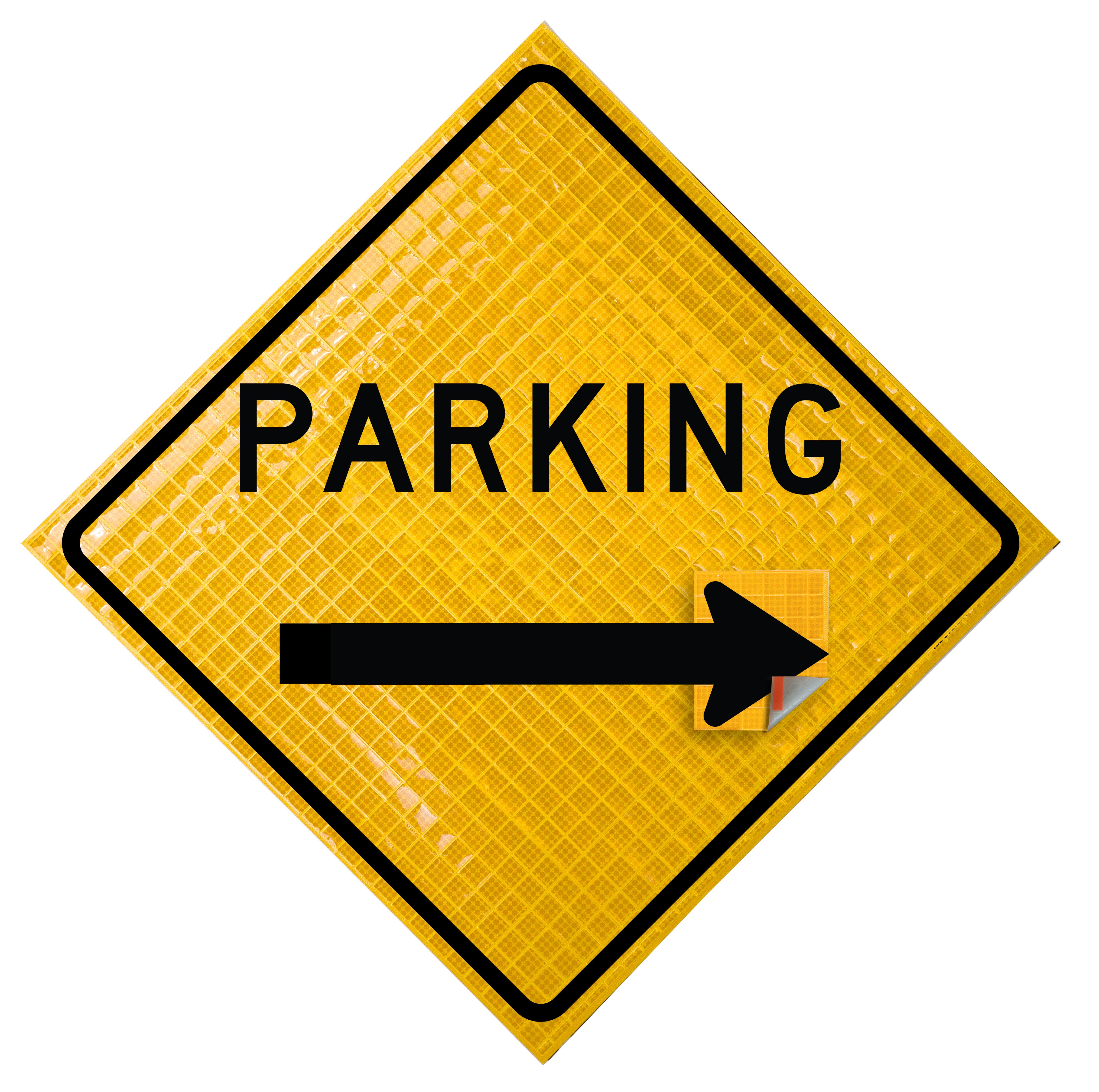 Yellow Parking Sign Clipart